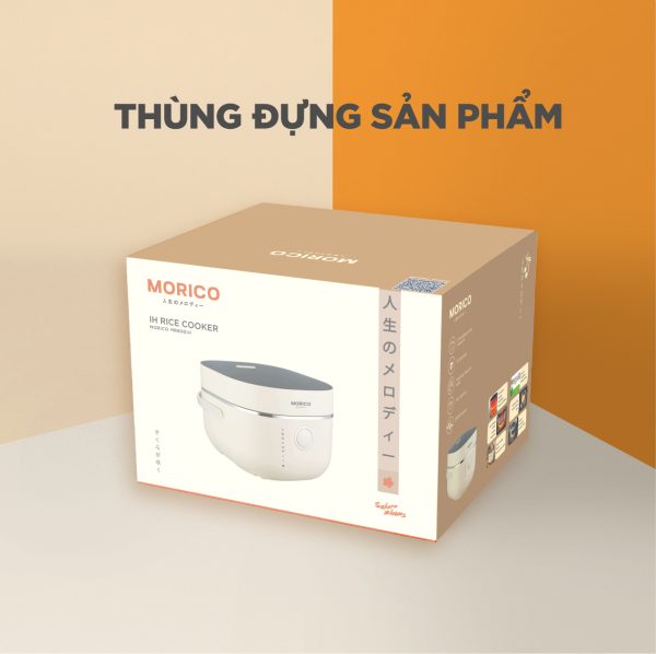 Nồi cơm điện cao tần Morico MR800IH dung tích 1.8L, 12 chế độ nấu