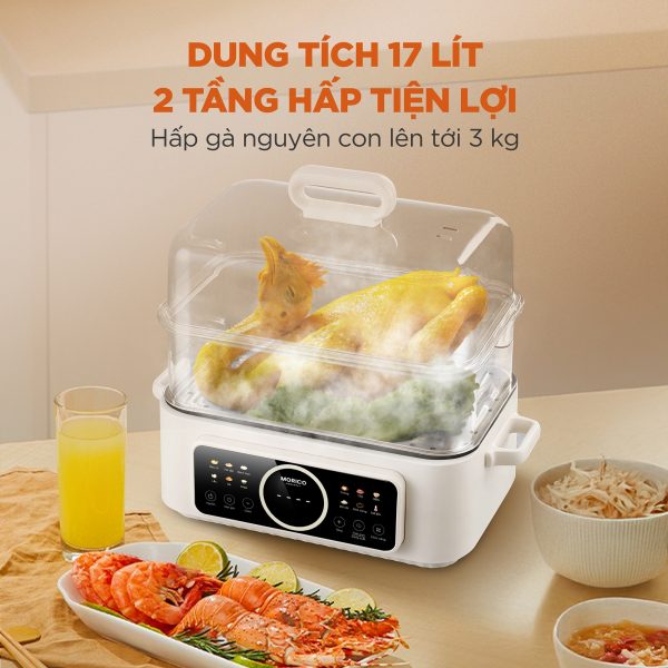 Nồi lẩu hấp đa năng MORICO MS508 - Morico Việt Nam