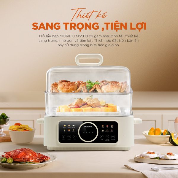 Nồi lẩu hấp đa năng MORICO MS508 - Morico Việt Nam