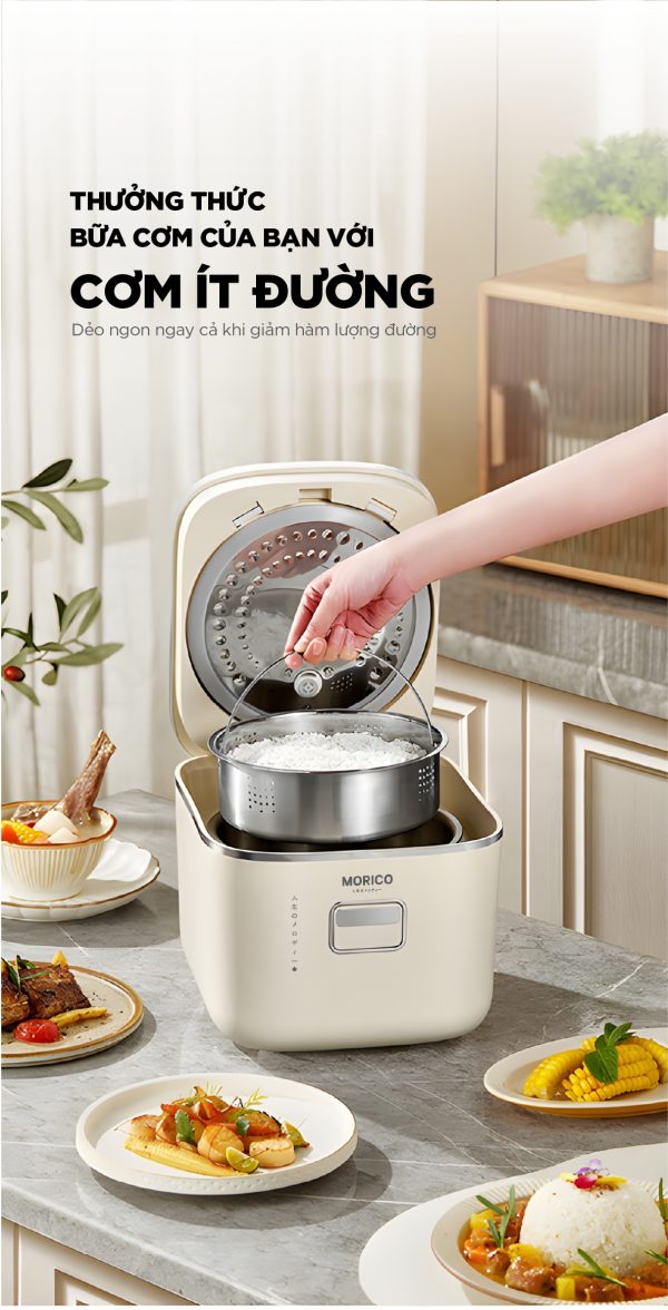 Nồi cơm ít đường MORICO MR600 - Morico Việt Nam