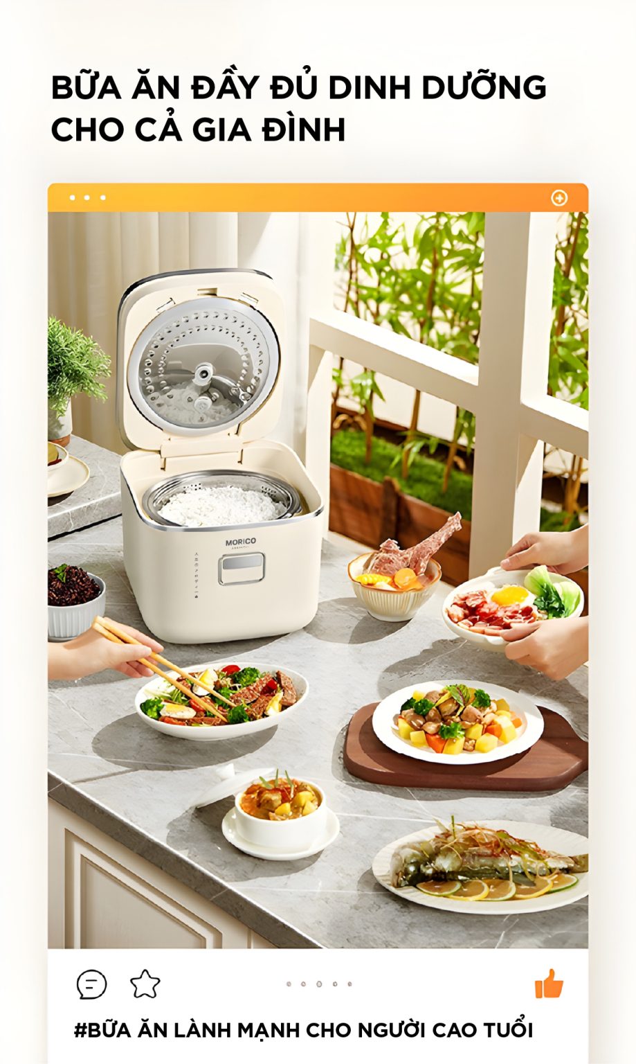Nồi cơm ít đường MORICO MR600 - Morico Việt Nam