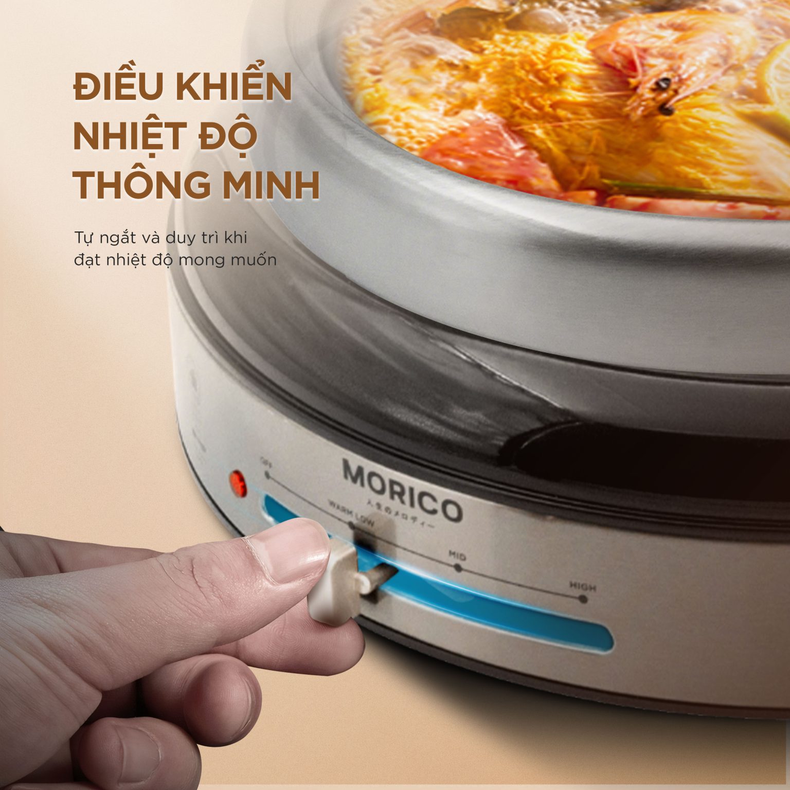 Nồi lẩu nướng hấp MORICO MH801 - Morico Việt Nam